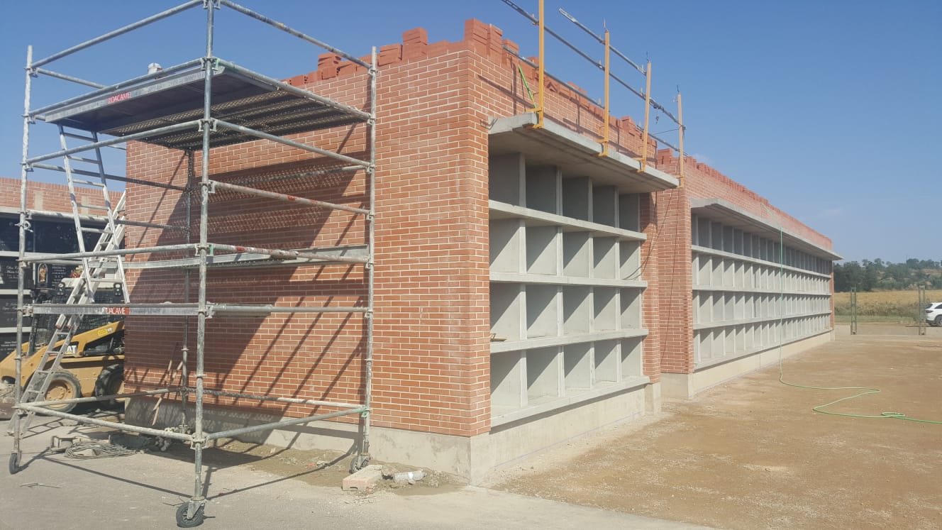 2016 nichos prefabricados DEPCON® en el Cementerio de Huesca